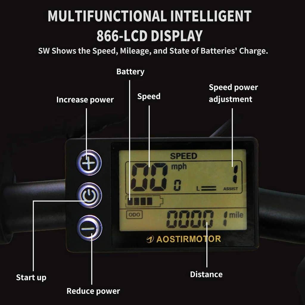 AOSTIRMOTOR A20 Folding Fat Tire E-Bike - Street Rides