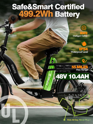 Eskute D200 Folding Electric Bike Canada | 500W | Street Rides