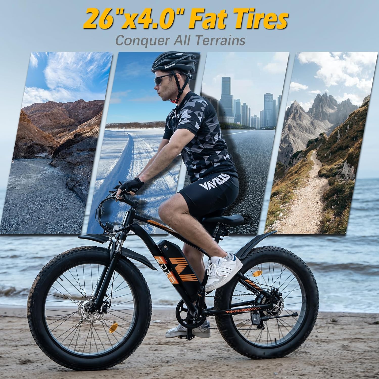 Zdza Za01 1500w Fat Tire E Bike 48v 145ah Canada Street Rides